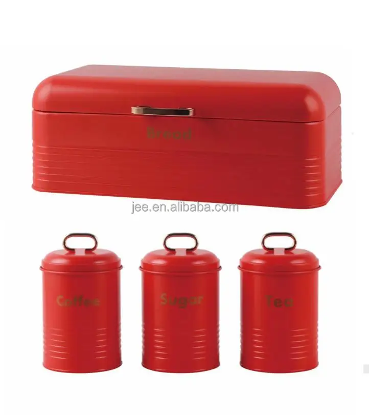 Metal Airtight Country Rustic Farmhouse Decor Kitchen Storage Coffee ...