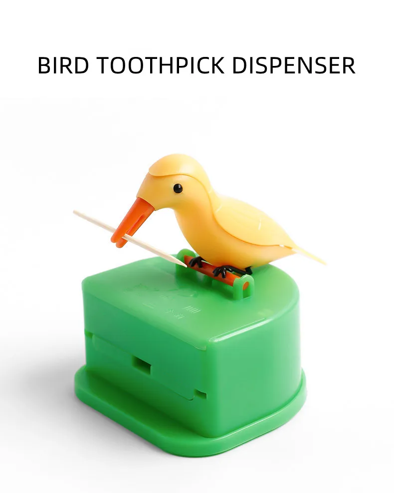 Toothpick Holder Dispenser Cute Bird Toothpick Dispenser Gag Gift ...