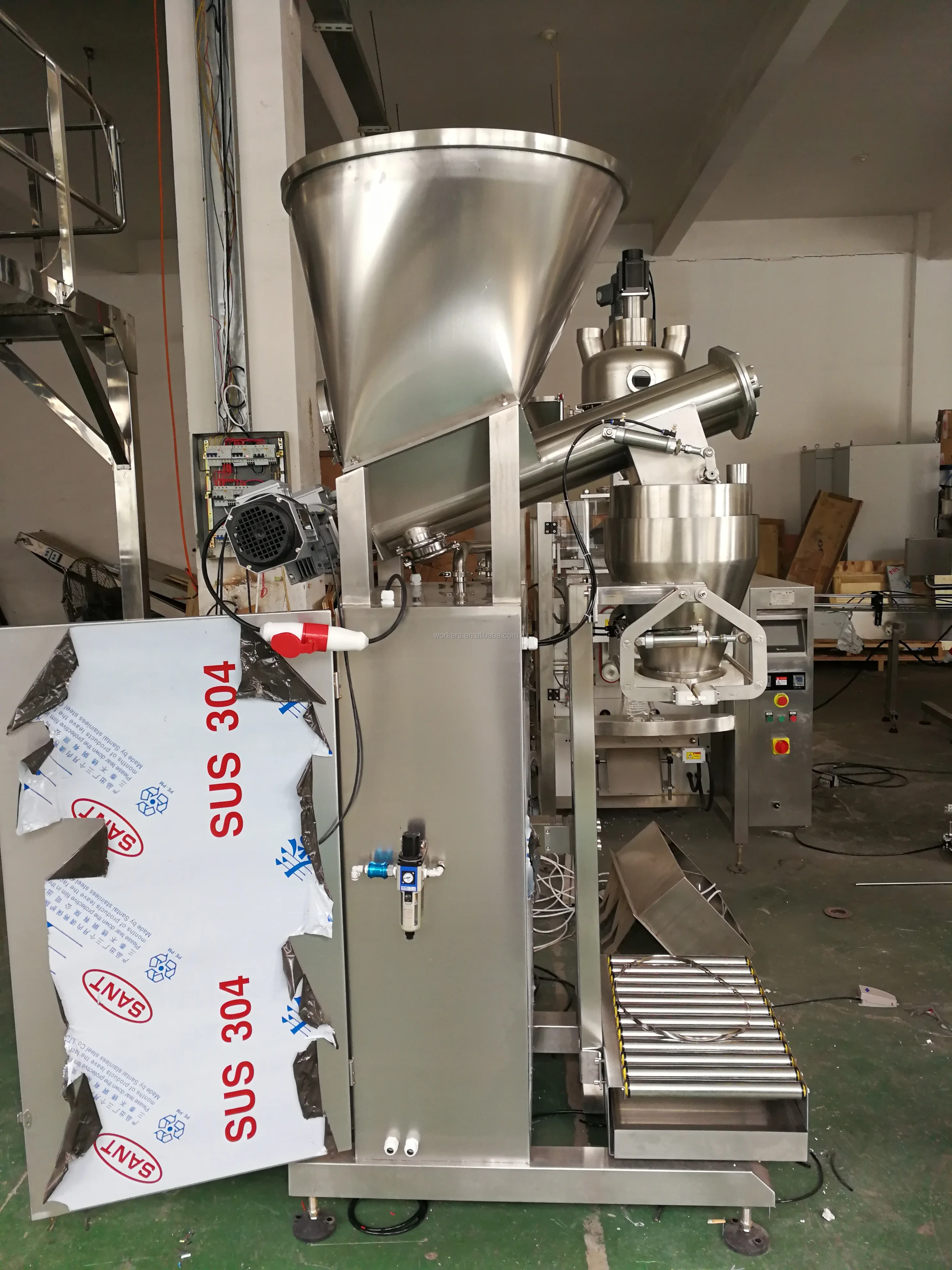 Big Bag 25kg Chocolate Bean Sugar Rice Granule Semi-automatic Powder ...