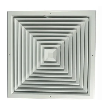 Square Air Diffuser With Damper Hvac System(cd-sa4-a2+vcd) Ceiling ...