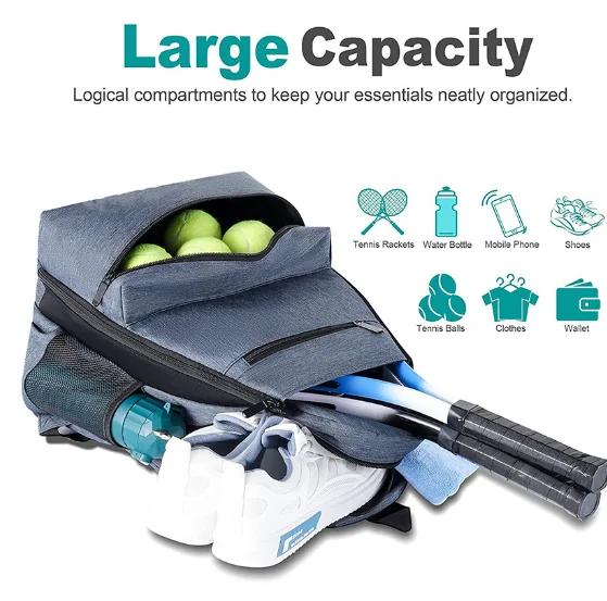 Sucipi Tennis Bag Professional Tennis Backpack For Men And Women Racket ...