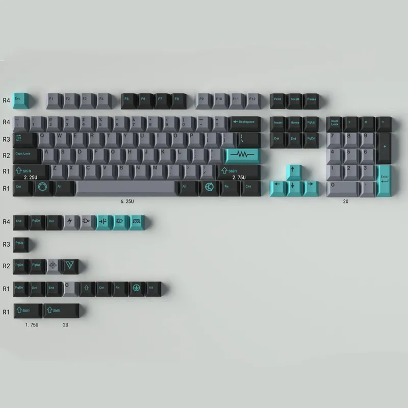 Gmk Electric Keycaps Cherry Profile 130/23 Keys Pbt Dye-sub Keycap For ...