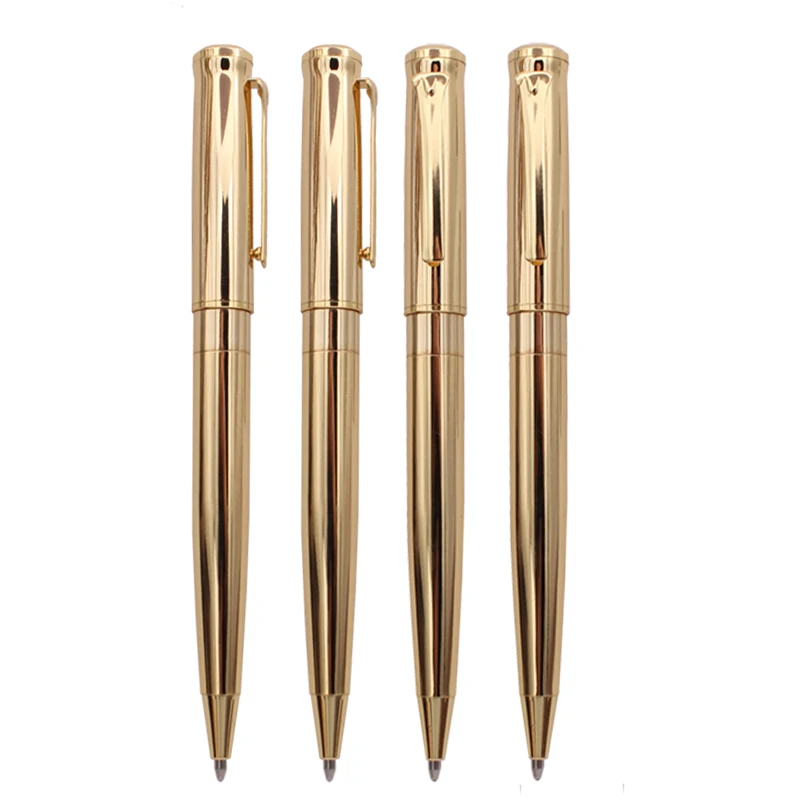 Luxury Business Gold Edible Pen Gold Metal Matte Pen Gold Plating Pen ...