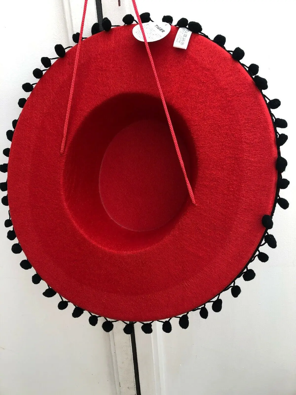 Red Flamenco Hat - Perfect for Spanish Fiesta Decorations
