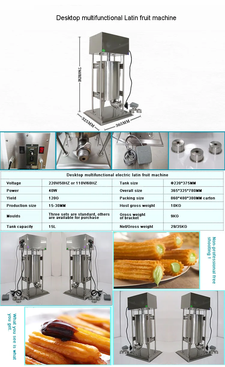 Commercial Stainless Steel Semi-automatic Fritter Production Machine ...