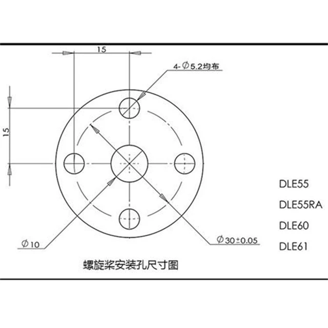 DLE55 55CC GAS Engine for RC Airplane Fixed Wing Model Single Stroke ...