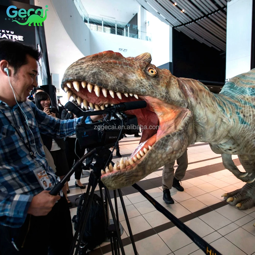 Gecai Large Wearable Robotic Dinosaur Costume - Lifelike Raptor