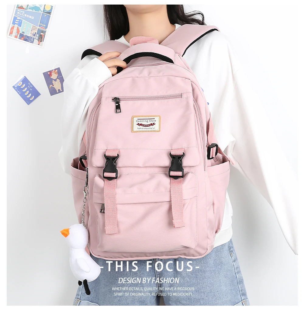 New Design Backpack 2022 Young Candy Color Waterproof School Bags For ...