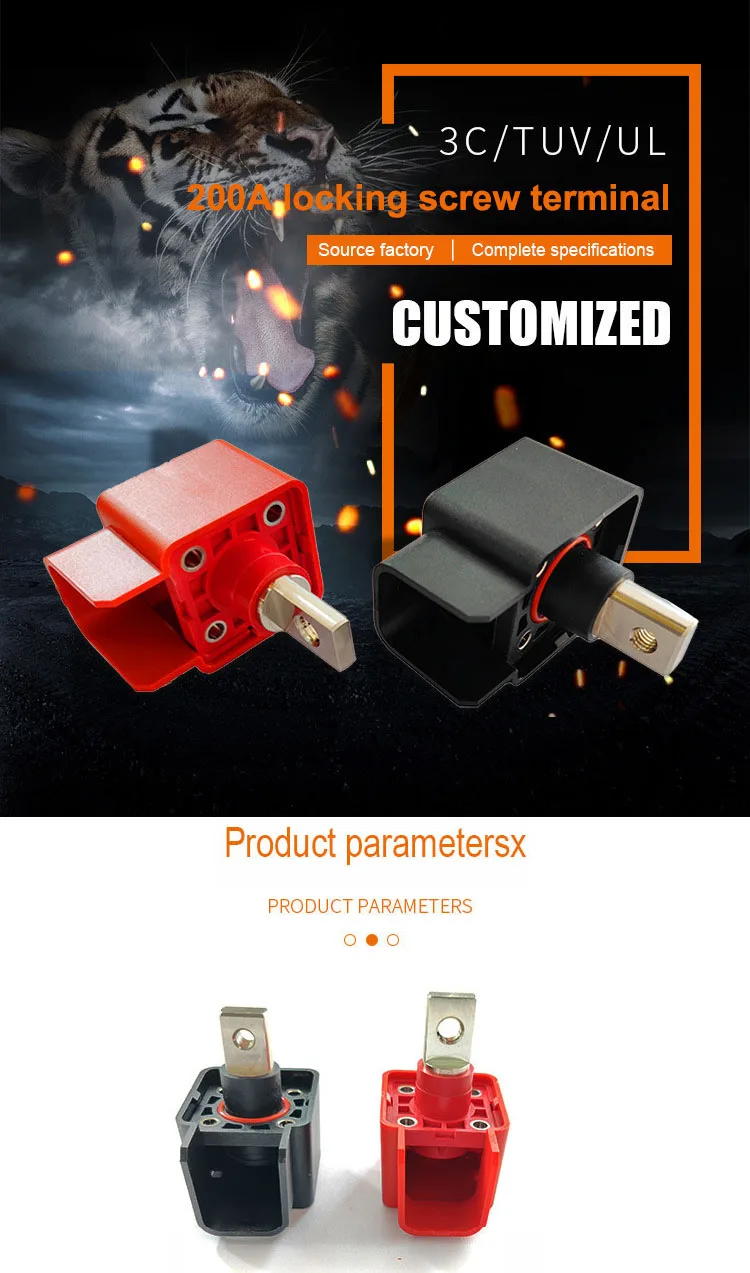 200a Dcwaterproof And Fireproof Terminal Block Lithium Battery Pure ...