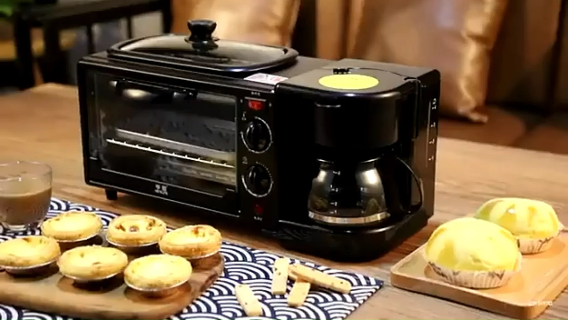 3-in-1 Family Breakfast Station Machine With 600ml Drip Coffee Maker ...