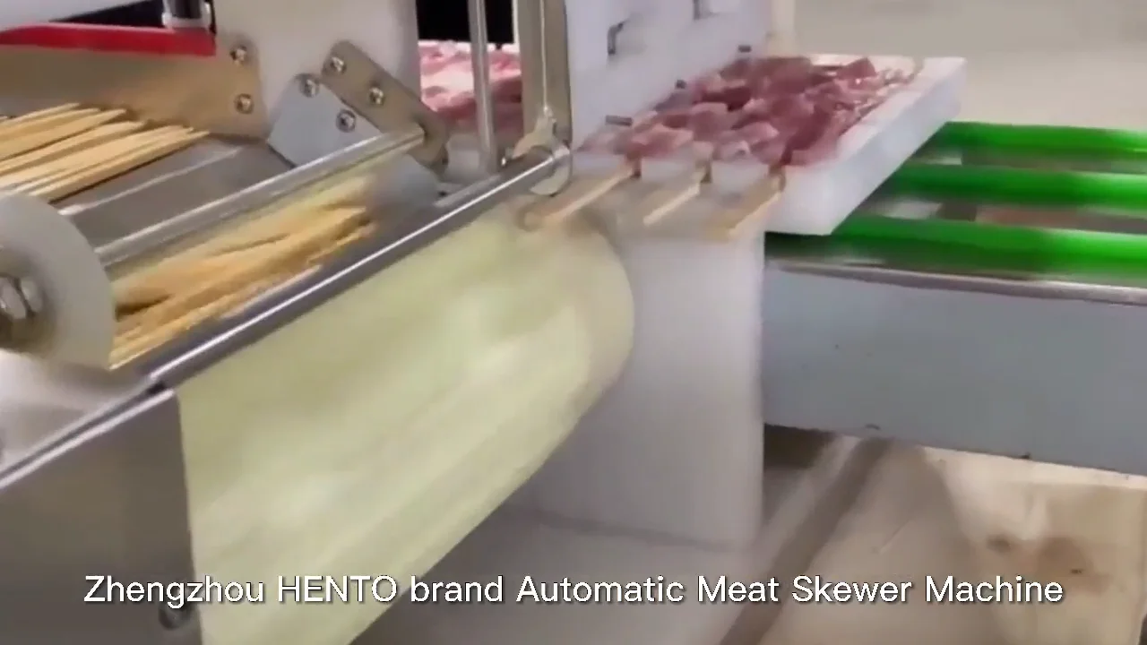 Automatic Satay Skewer Machine / Meat Skewer Machine Automatic / Beef ...