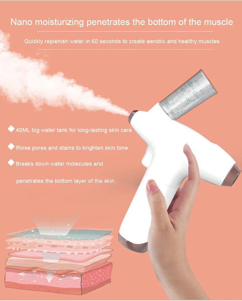 Oxygen Water Jet Skin Care Esthetician Supplies Beauty Spa Rechargeable ...