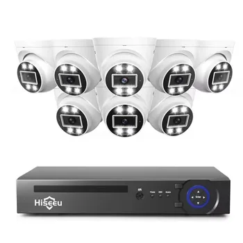 4ch 8ch 16ch Starlight Active Deterrence 4mp 6mp 8mp Poe Nvr Kit Red ...