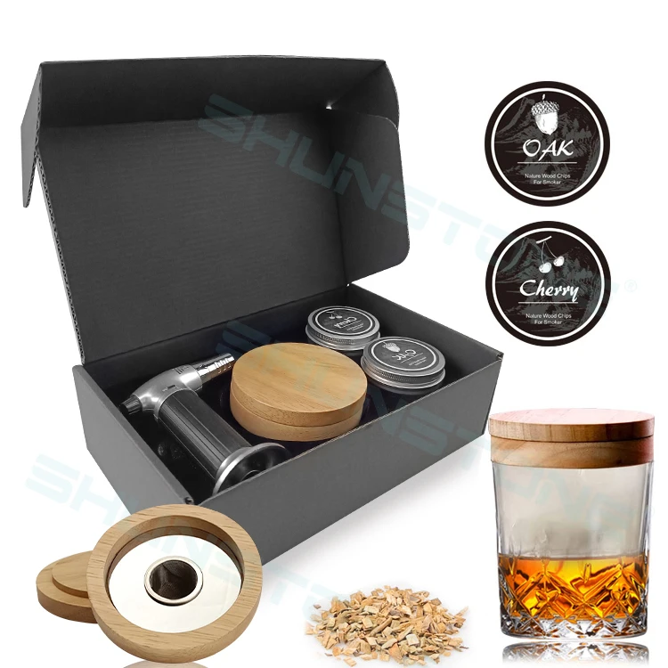 Luxury Wooden Cocktail Smoker Kit - Unique Aroma Experience