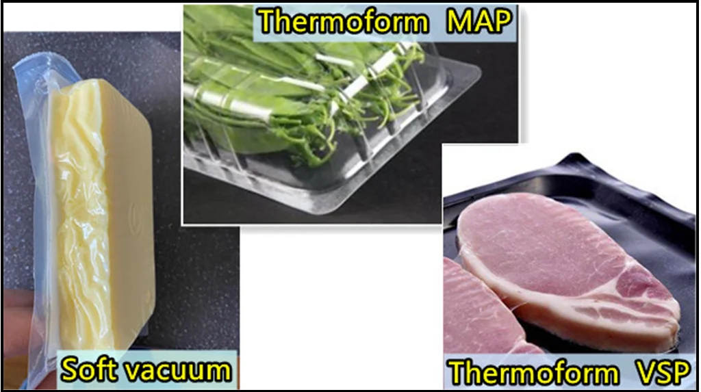 Industrial Automatic Food Thermoforming Vacuum Packing Machine Meat ...