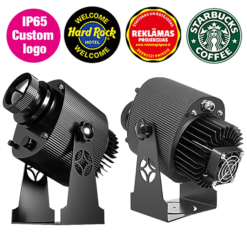 Outdoor Wall Advertising Gobo Logo Projector 50w 80w LED