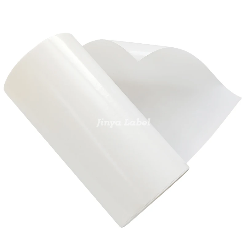 80u Matte Black Pvc Labels Jumbo Roll Weatherproof Packaging Labels For ...