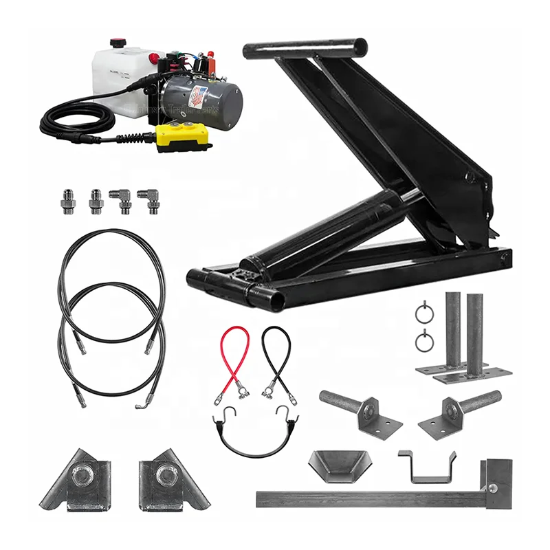 12V Tipper Kit Dump Trailer Truck Hydraulic Cylinder Scissor Hoist Lift Kit