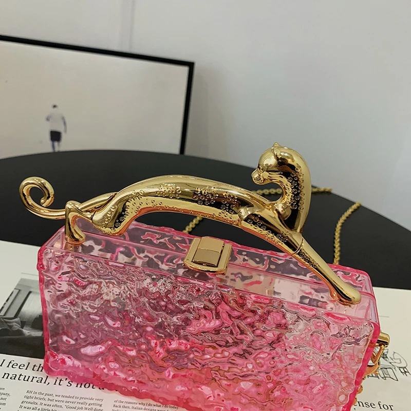 New Design Dinner Acrylic Clear Purse Women Evening Clutch Bag Cute ...