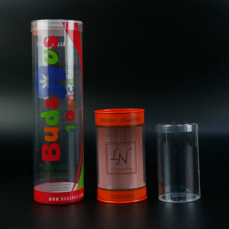 Plastic Tube Packaging Accepted Custom PVC Tube Packages Clear Cylinder ...