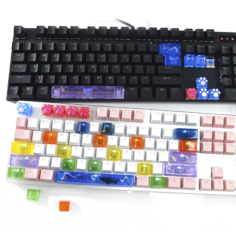 INTODIY 13PCS/Pack Keycap Resin Silicone Mould Mechanical Keyboard ...