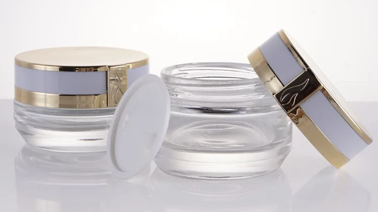 Custom Body Butter Containers 30g 50g Cosmetics Cream Empty Glass Jar ...
