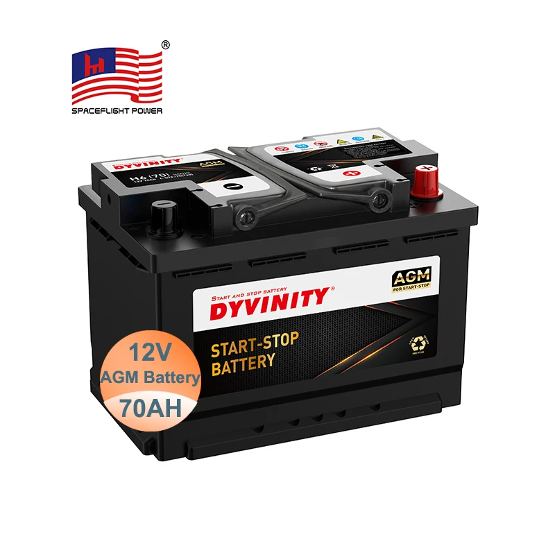 Wholesale High quality 12V 70Ah agm auto car batteries 6-QTF-70 H6 lead ...