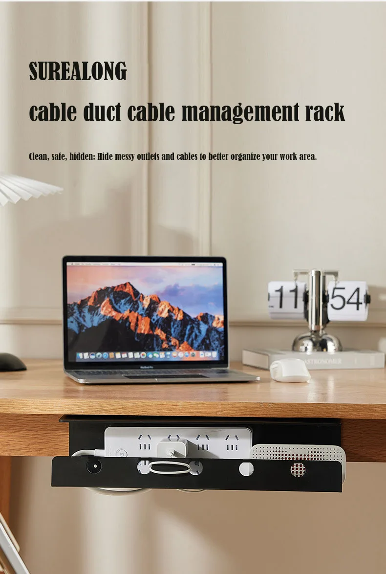 Office Under Desk Channel Type Network Rack Metal Channel Type Cable ...