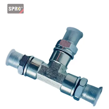 Excavator Pilot Pipe Three-way Shuttle Valve Hydraulic Pump Valve Pipe ...