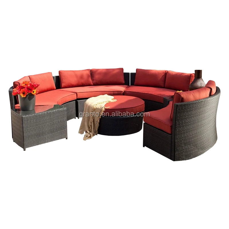 Modern Design Outdoor Furniture Rattan Sofa Set Wicker Pool Side Sofa ...