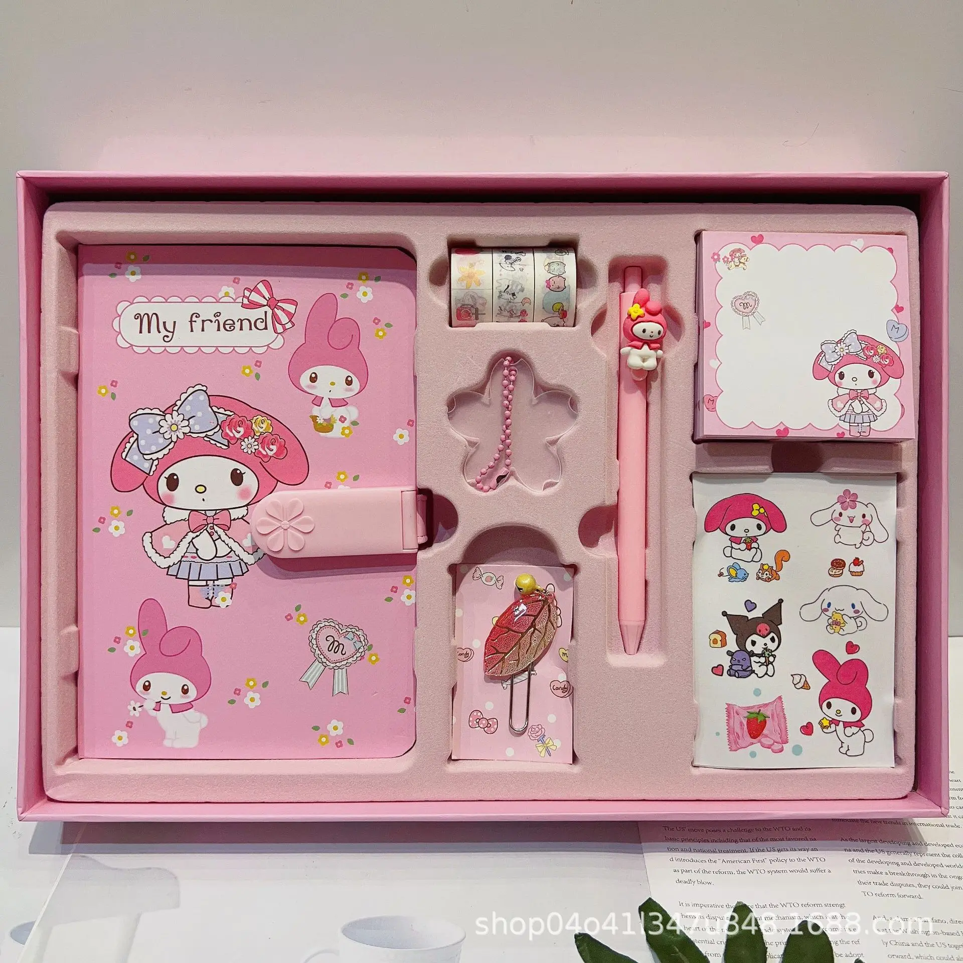New Stationery Set Cute Girl Heart Stationery Set Cartoon Stickers ...