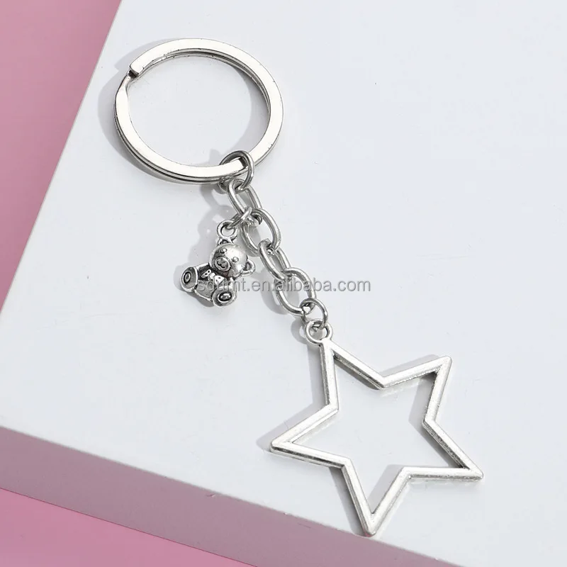 Metal Keychains Moon Pendant Moon Key Ring Key Chain - Buy Moon ...