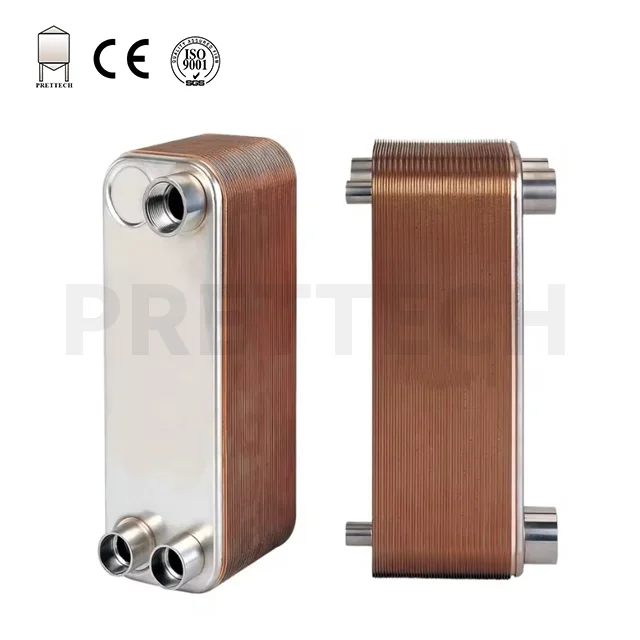 Brazed Heat Exchanger Freon Water Refrigerant Brazed Plate Heat ...