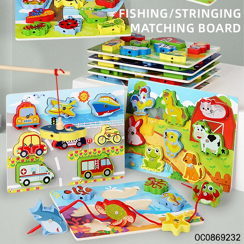 Wooden Magnetic Fishing Puzzle Game - Early Learning Toy