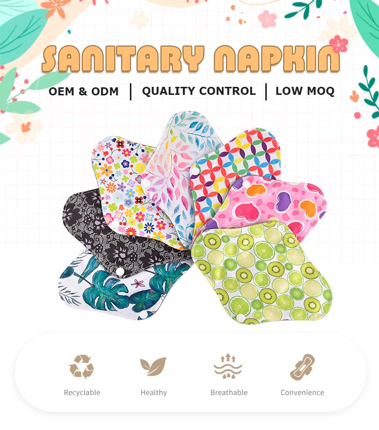 EASYMOM Feminine Monthly Period Panty Liners Custom Waterproof ...