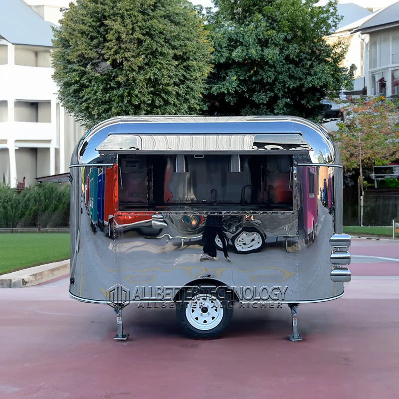 Small Mobile Kitchen Food Trailers Fully Equipped Remorque Mobile Pizza ...