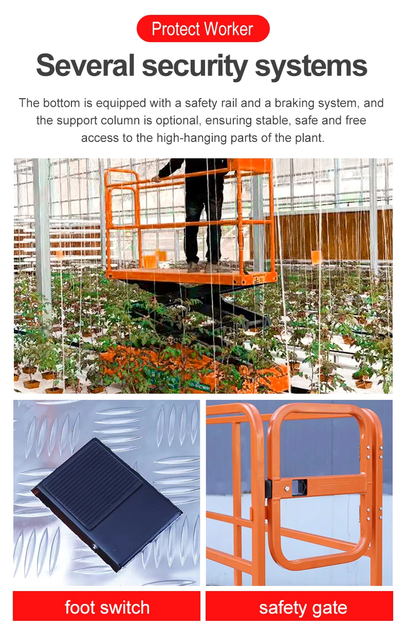SINOLIFT Safe Greenhouse Harvest Trolley - 200 Kg Capacity
