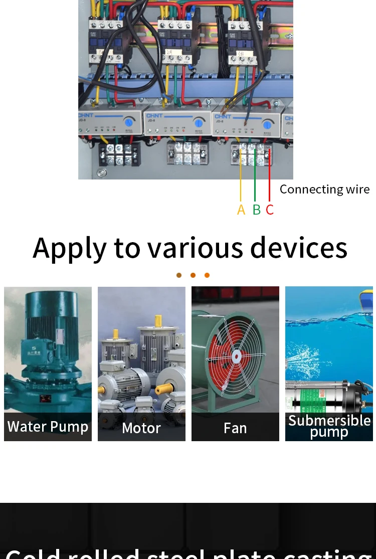 Manual Control Box With Multiple Protection For 110kw Motor Fan Water ...