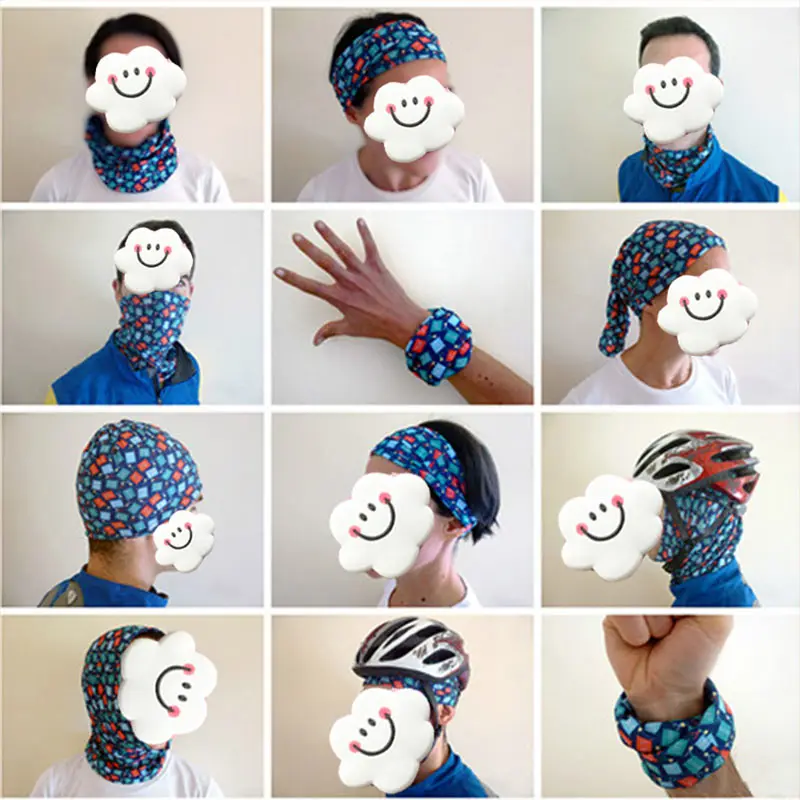 Custom Logo Multifunctional Fiber Magic Scarf Custom Neck Tube - Buy ...