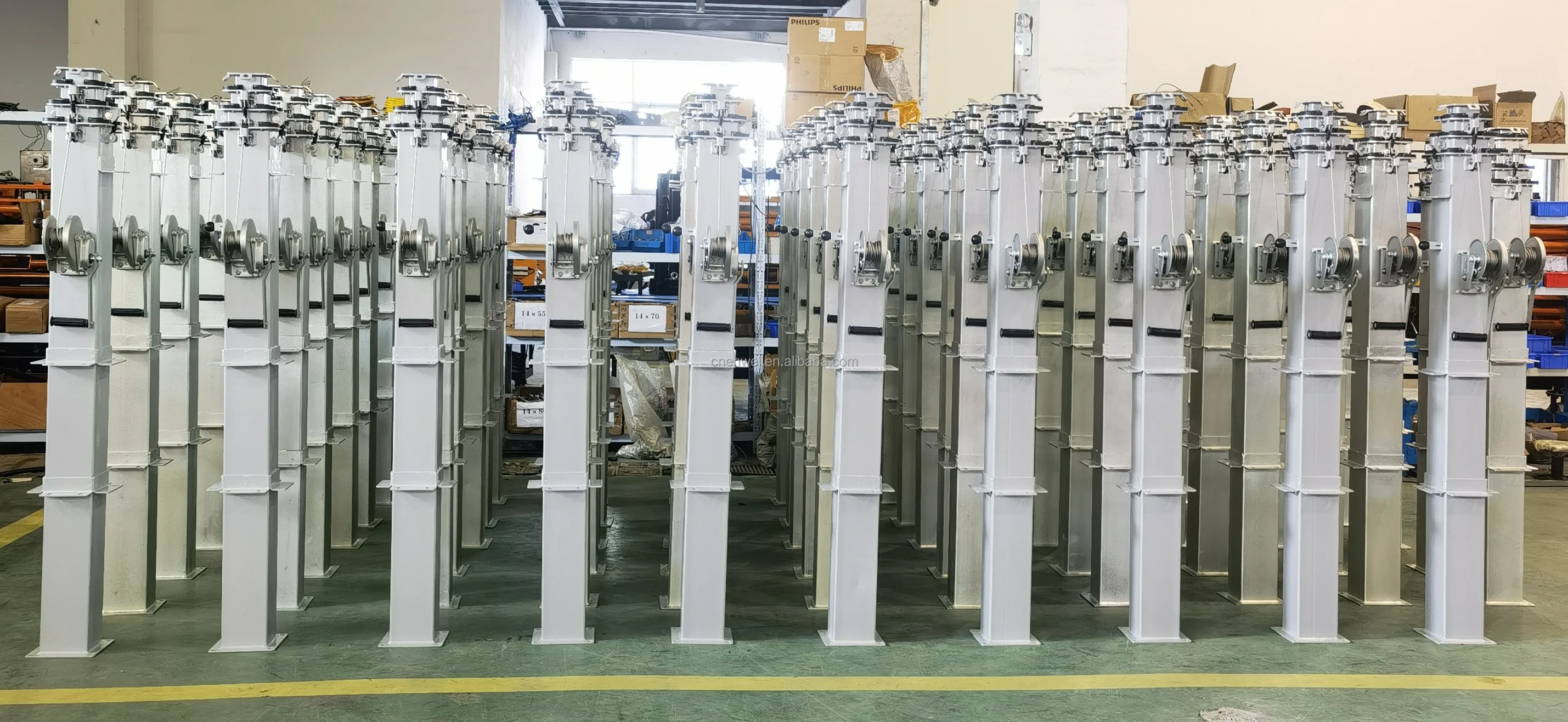 Telescopic Pole Retractable Portable Aluminum Pneumatic Telescopic Mast ...