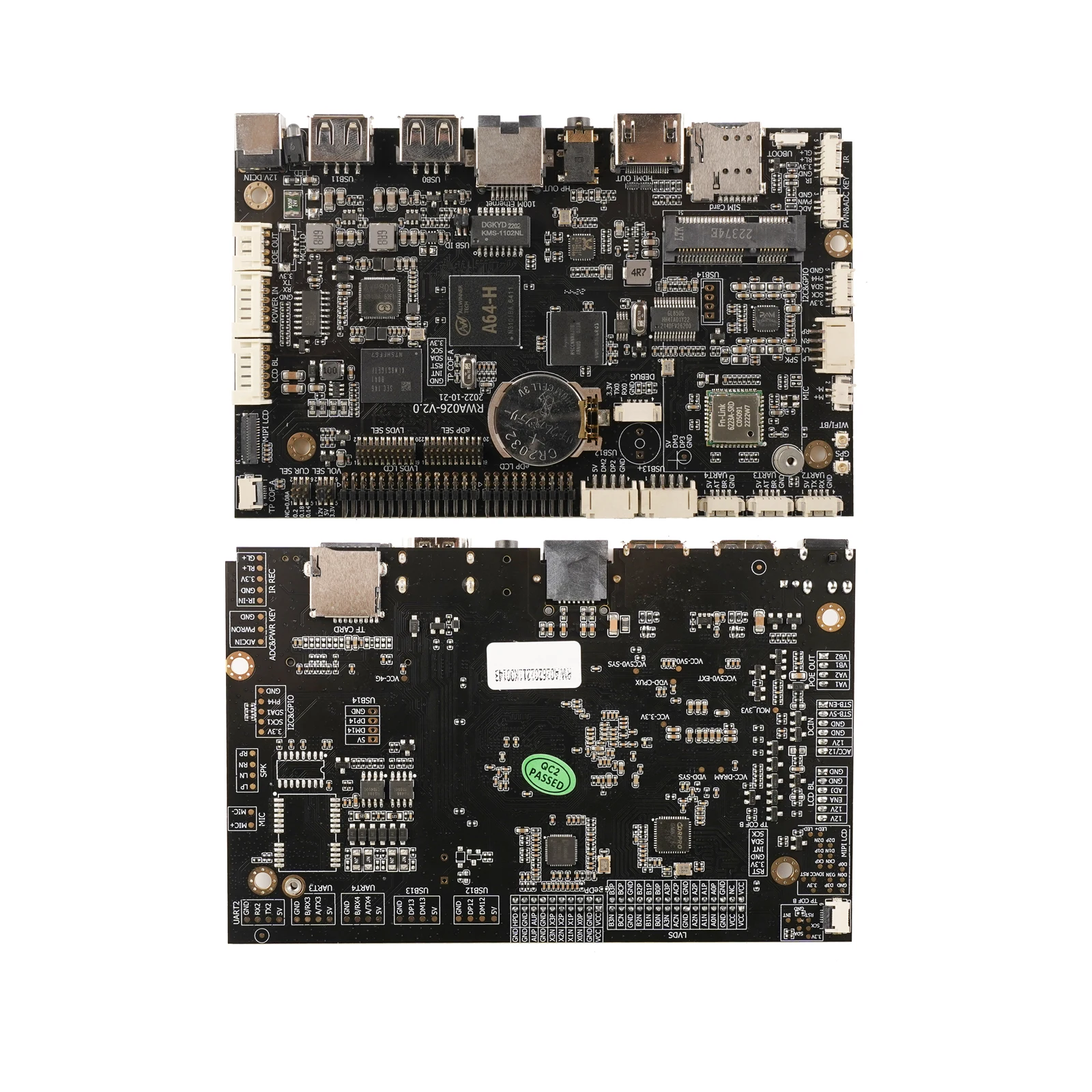 Allwinner A64 LVDS Controller and MIPI DSI LCD for Android 7.0 Vending ...