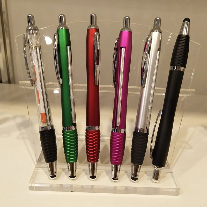 Multi-functional Touch Screen Pen - Transparent Rod Ballpoint