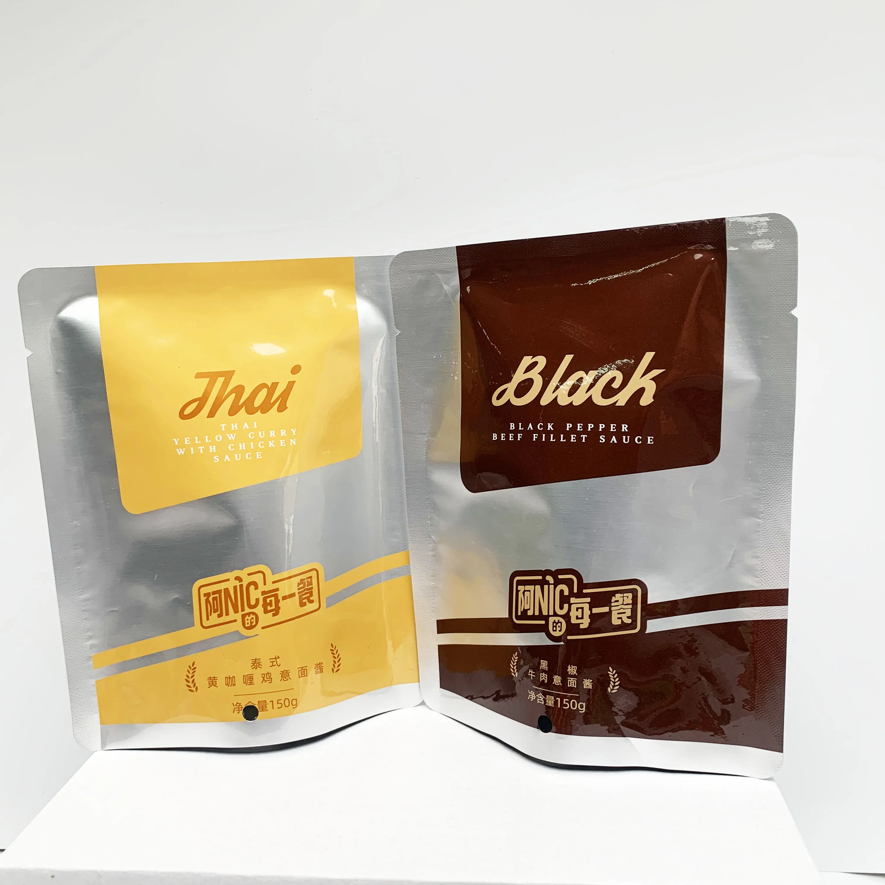 Printed Barrier Sauce Packaging Ready To Eat Meal Package Retort ...