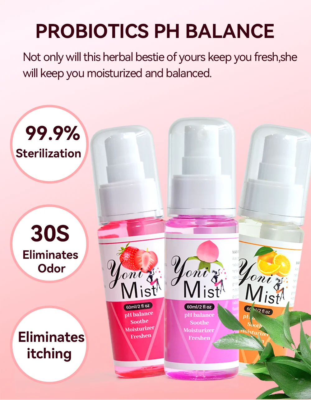 Vagina Wellness Product Probiotics Yoni Spray,Feminine Care Mist ...