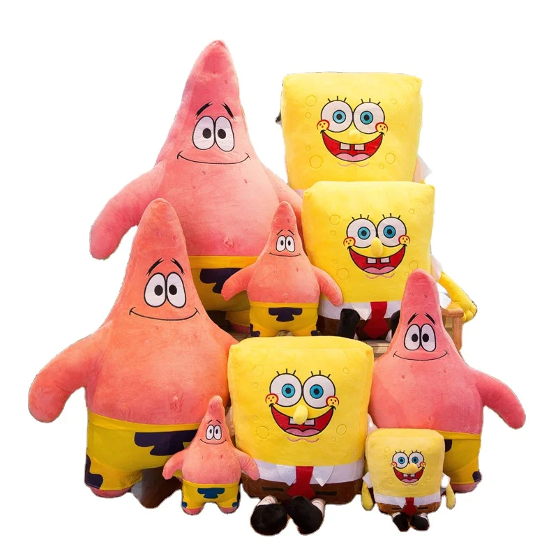 Hl Stuffed Animals Sponges Anime Plush Toys Baby Pillow Bobs Patrick ...