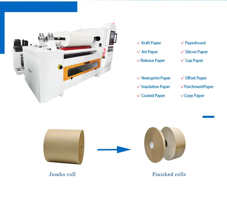 Surface Winding Type Slitter Rewinder For Extremely Narrow Width Rolls ...