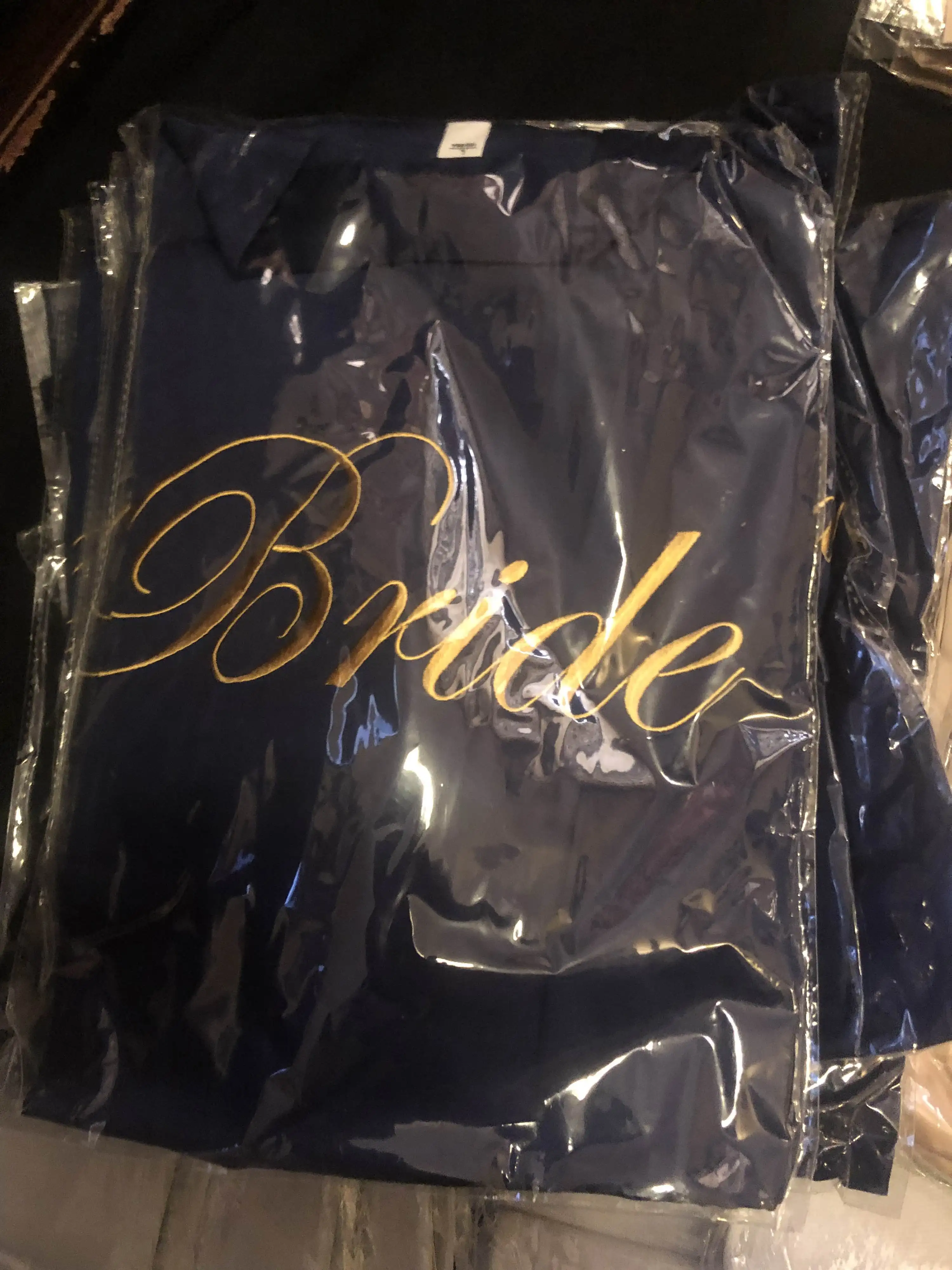 Custom Embroidery Name Personalized Silk Bridal Robes Satin Women ...