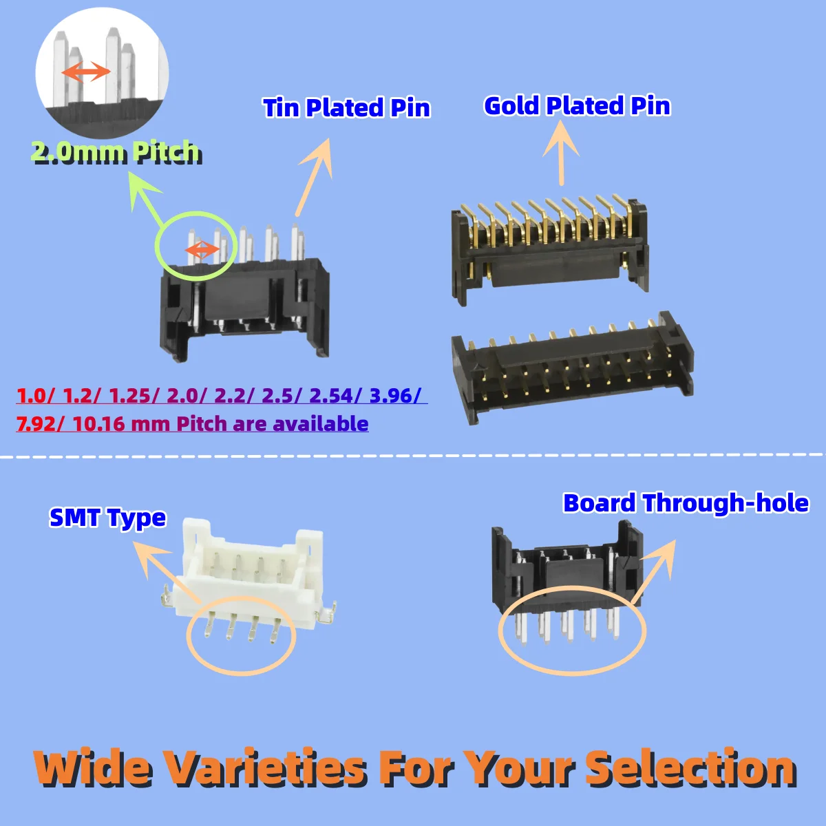 Shenzhen Wafer PCB Wire Board to Board Mezzanine IDC Connectors