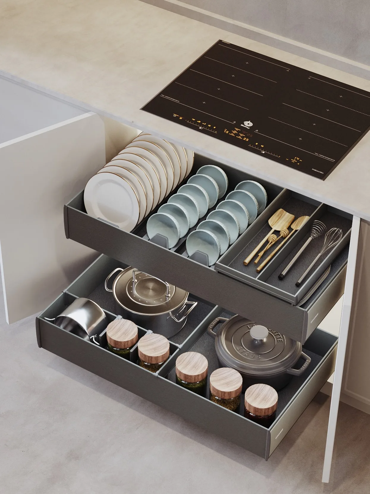 Kitchen Organizer Kitchen Cabinet Pull-out Basket Kitchen Accessories ...