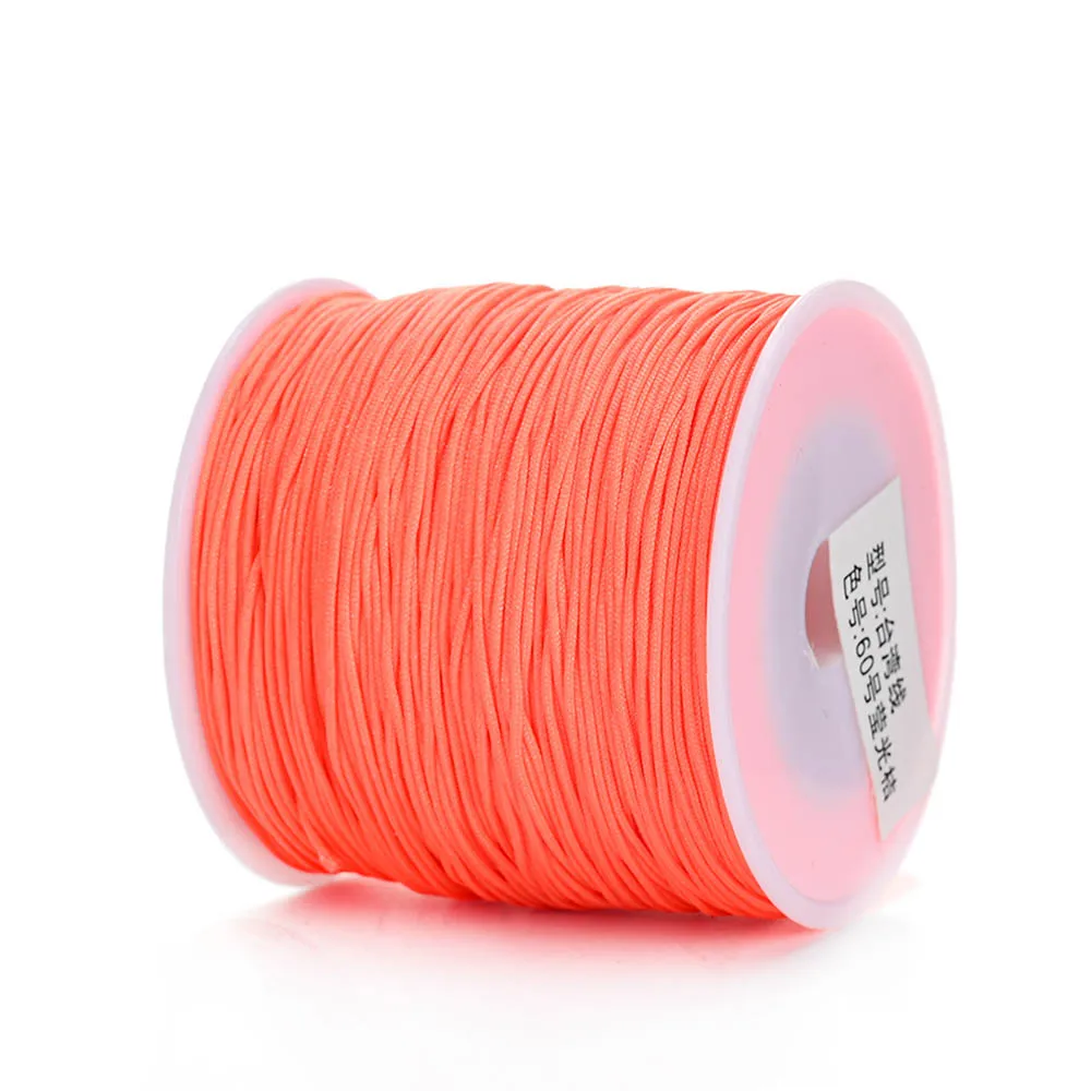 100m/roll 0.8mm 28 Colors Nylon Thread Cord String For Diy Making ...